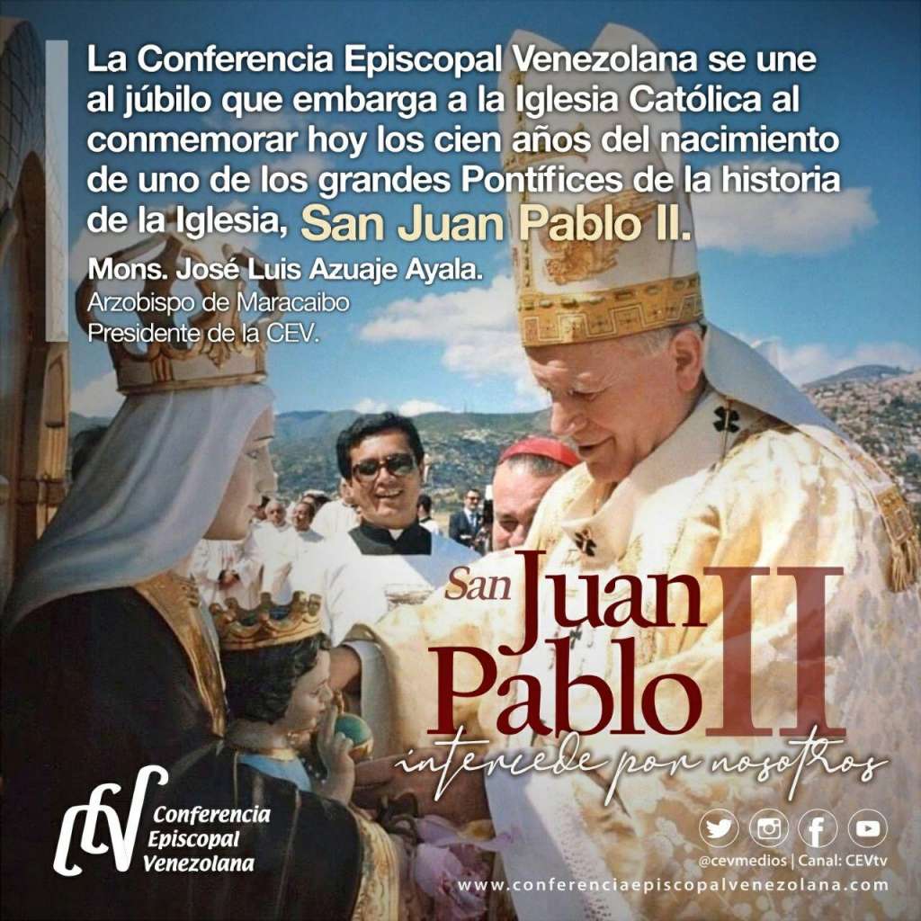 Mons. José Luis Azuaje dirige mensaje en el Centenario del Nacimiento ...