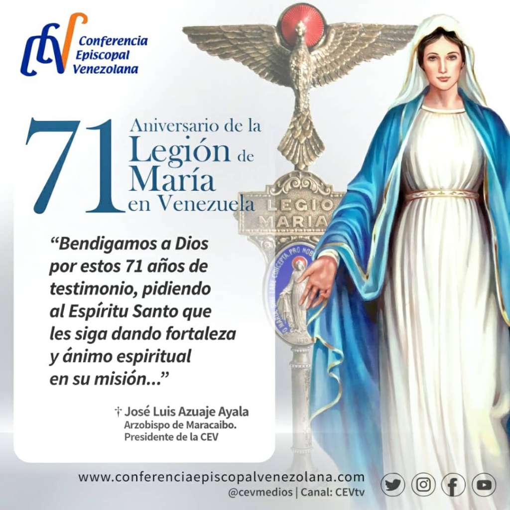 Mensaje de Mons. José Luis Azuaje en el 71° Aniversario de la Legión de ...